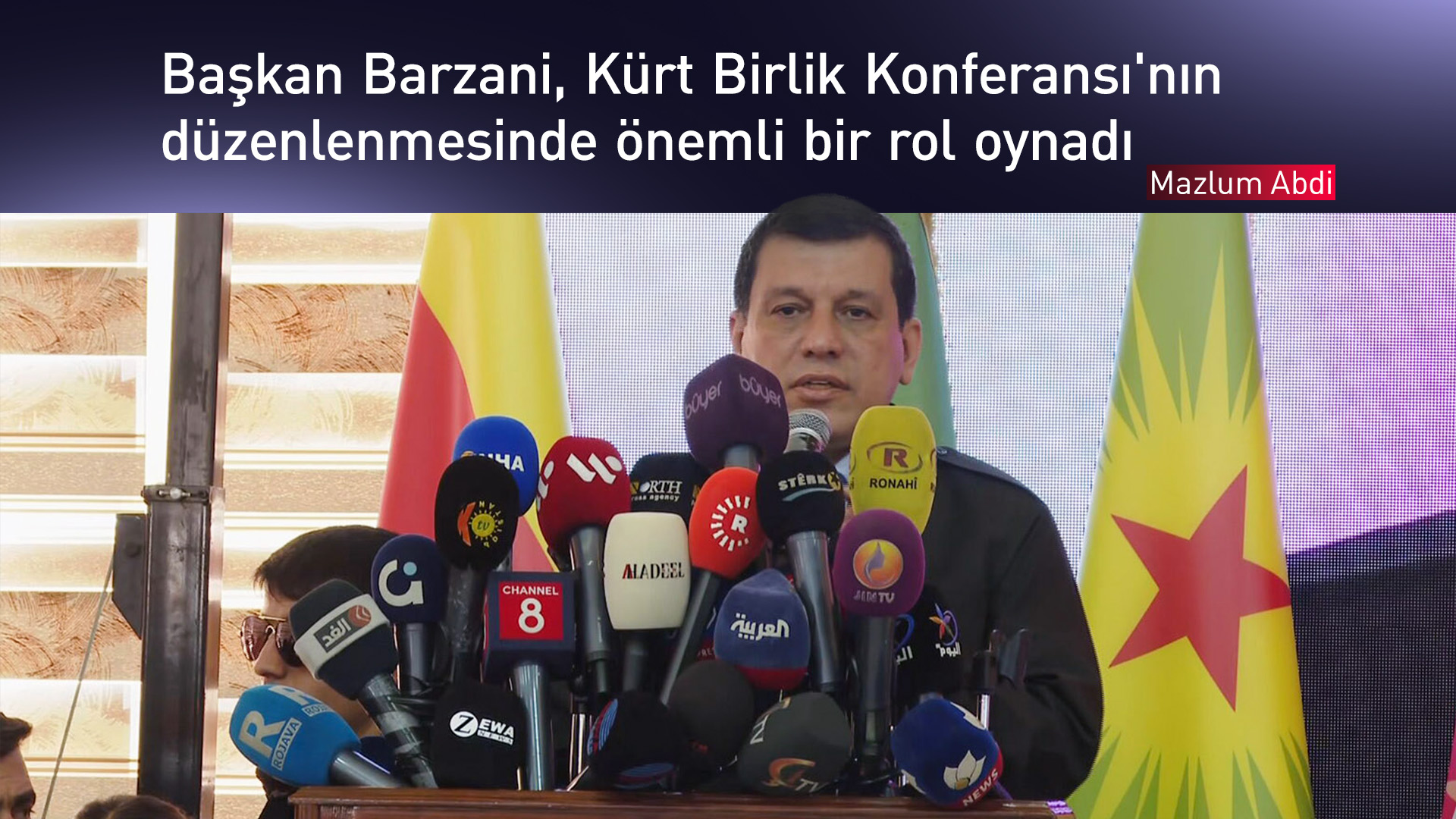 Mazlum Abdi: Rojava'daki Kürtlerin güçlenmesi Suriye'nin güçlenmesidir