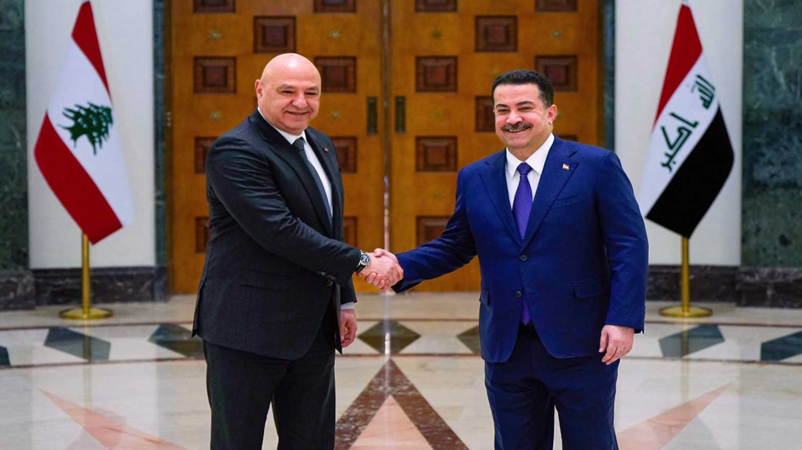 Iraqi PM Condemns Israeli Strikes on Lebanon During President Aoun’s Visit