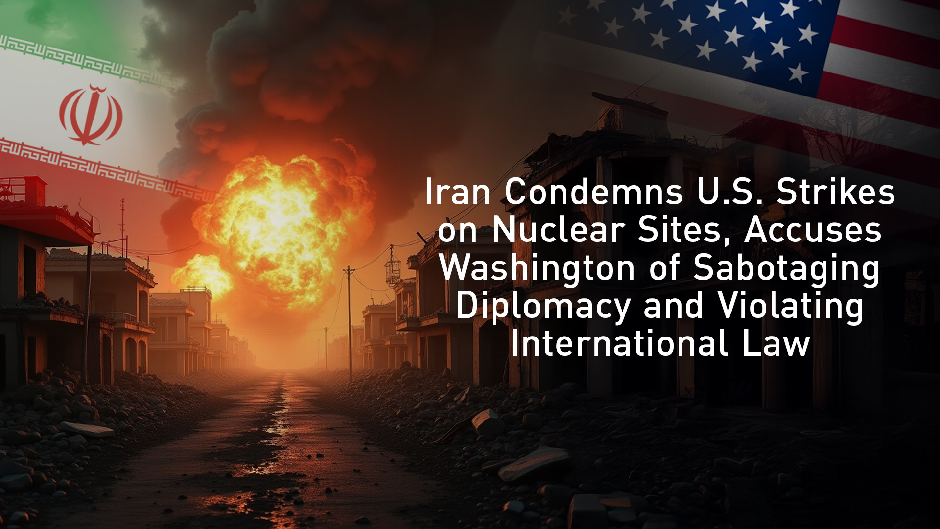 Iran Condemns U.S. Strikes on Nuclear Sites, Accuses Washington of ...