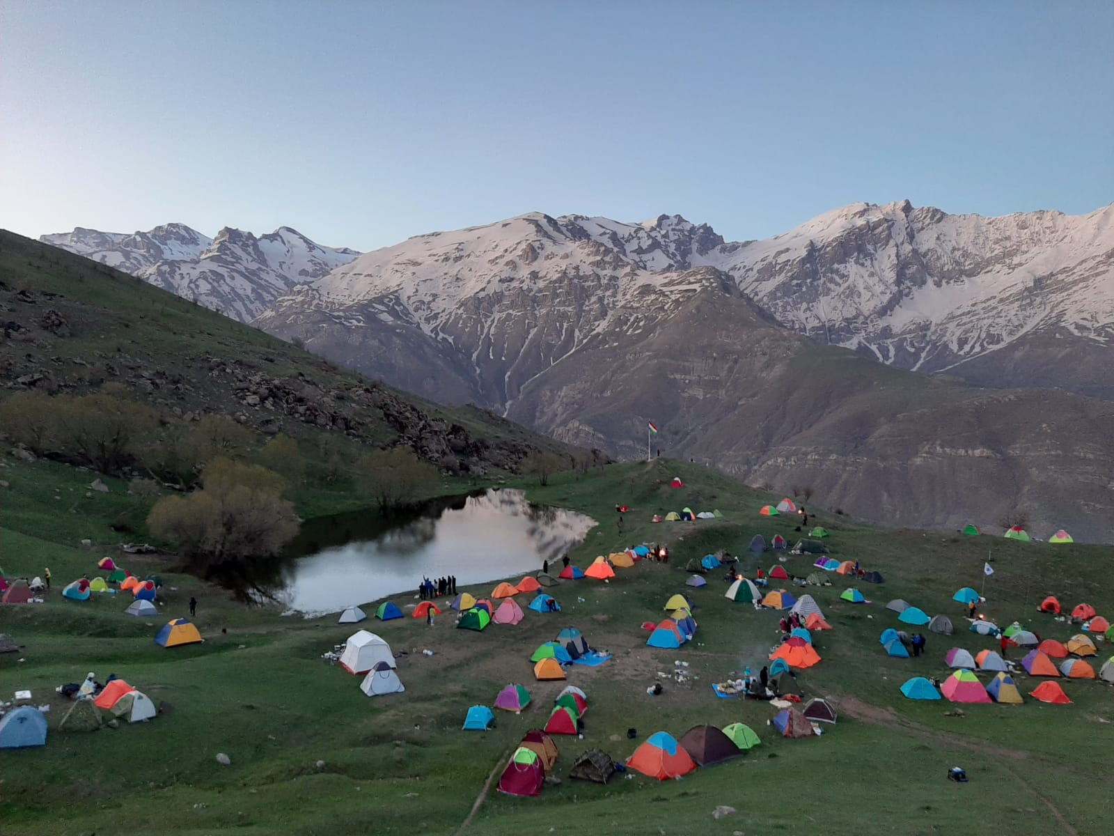 Fellaw Pond, a natural wonder for mountaineers and tourists in the ...