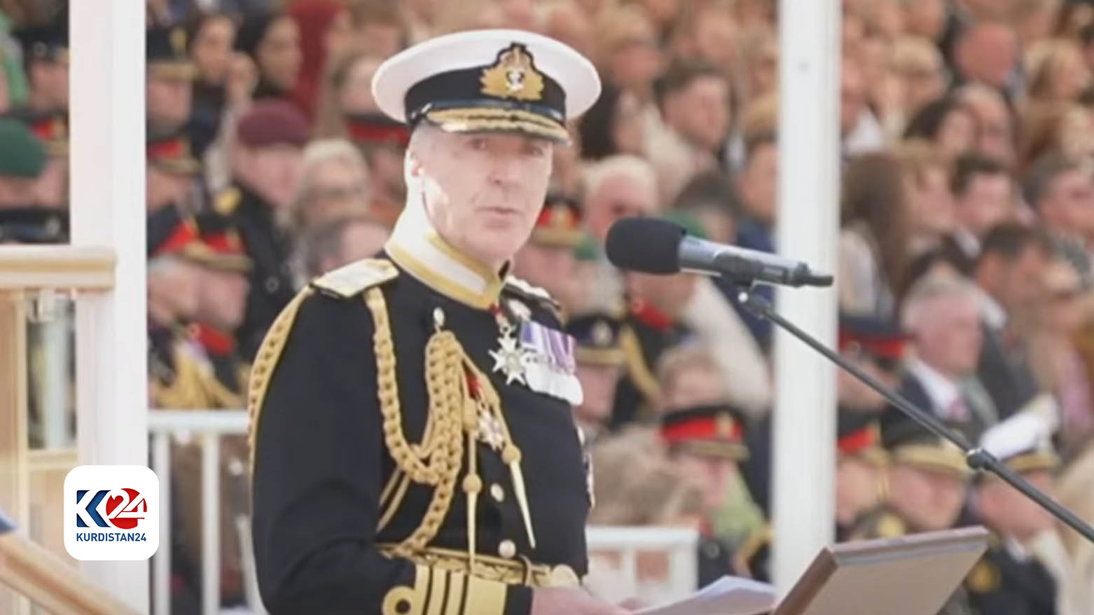 Areen was awarded medal by Admiral Sir Tony Radakin, Royal Military ...