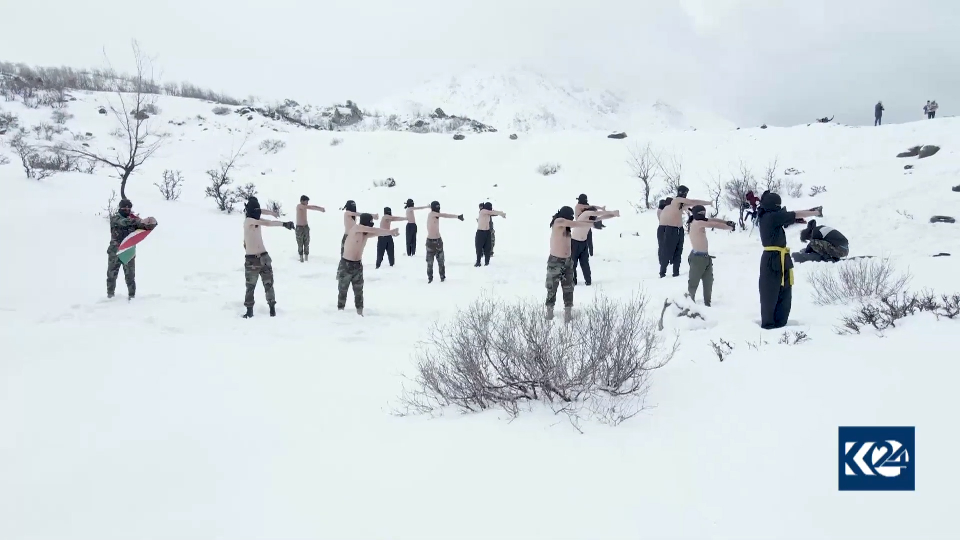 PHOTOS: 'Kurdish ninjas' maintain Japanese practice despite freezing cold