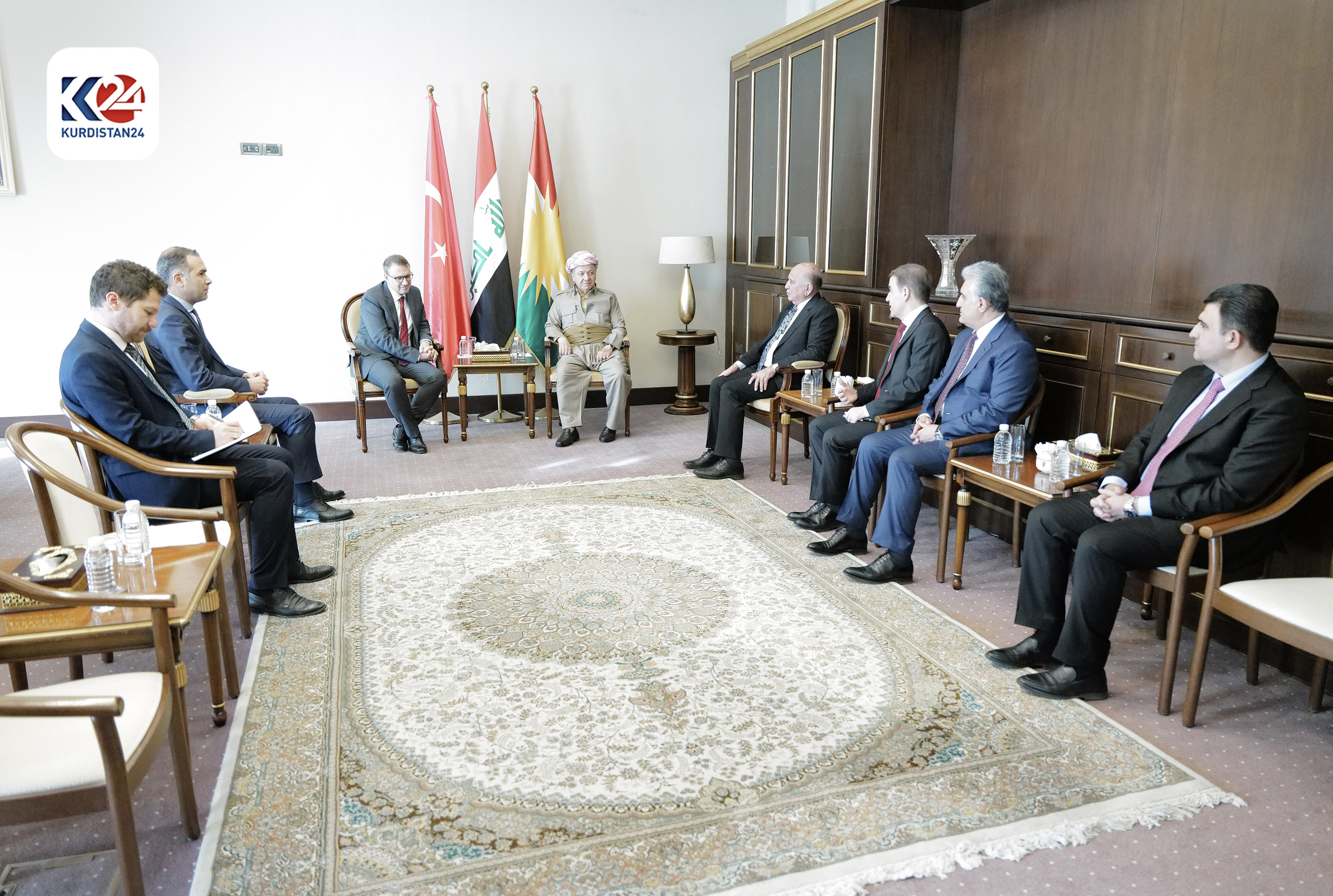 KDP President Masoud Barzani Welcomed Turkish Ambassador