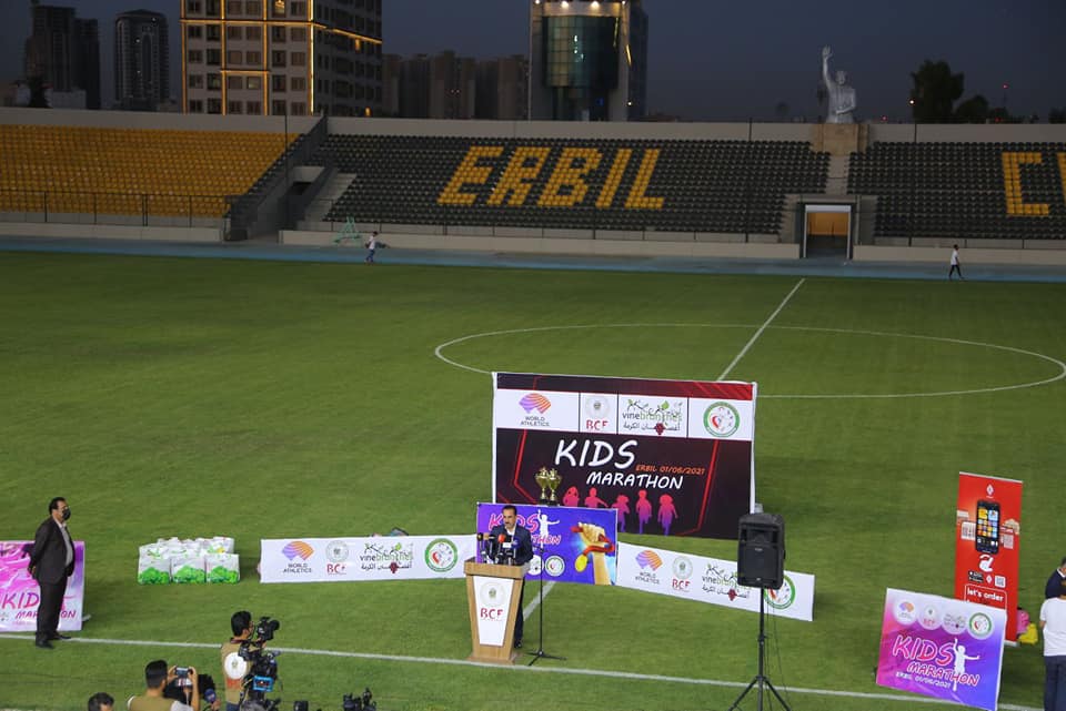 PHOTOS: Erbil hosts marathon for over 150 displaced, refugee children