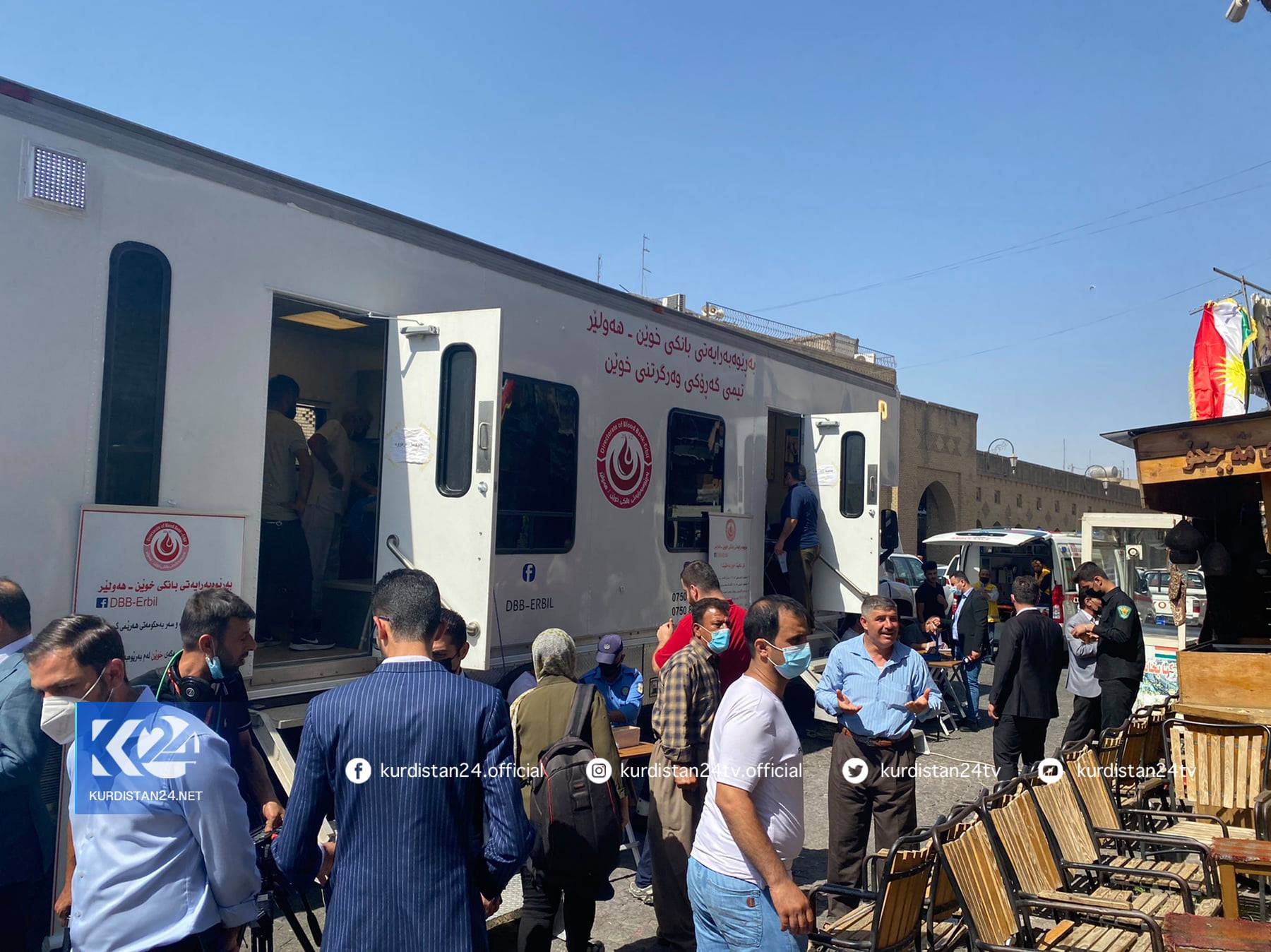 Erbil launches mobile donation campaign marking World Blood Donor Day