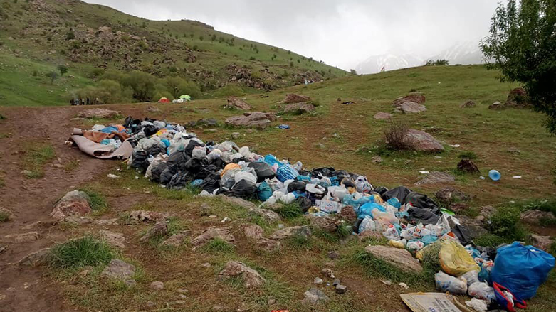 Abandoned trash in Kurdistan tourist site causes strong reaction among ...