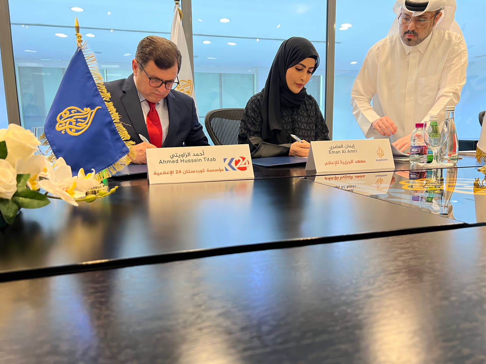 Kurdistan 24, Al Jazeera Media Institute sign memorandum of cooperation