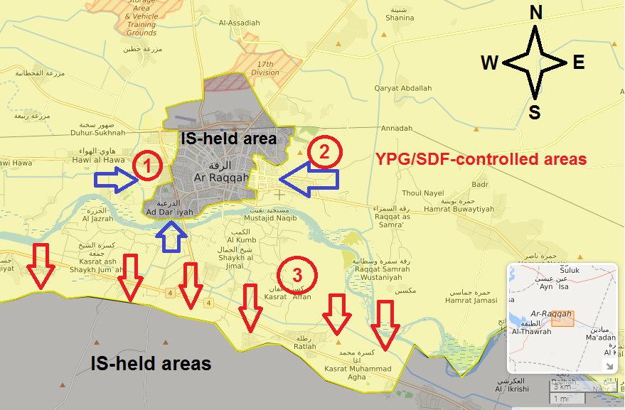 Kurdish-led forces open up new front expanding south of Raqqa