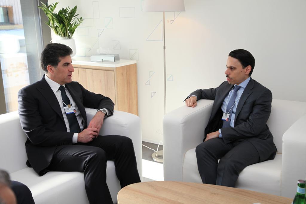 نێچیرڤان بارزانی لەگەڵ سەرۆک وەزیرانی ئوردن و وەزیری دەرەوەی سعوودییە