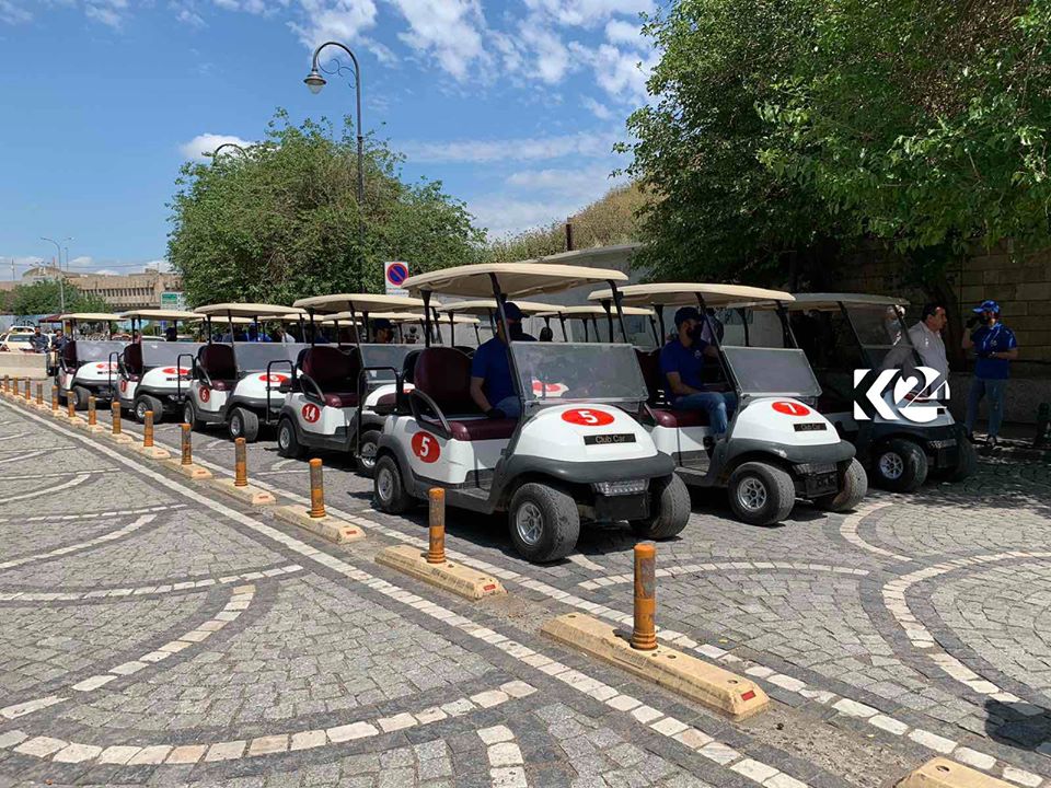 PHOTOS: Erbil offers free electric vehicle rides where cars are still ...