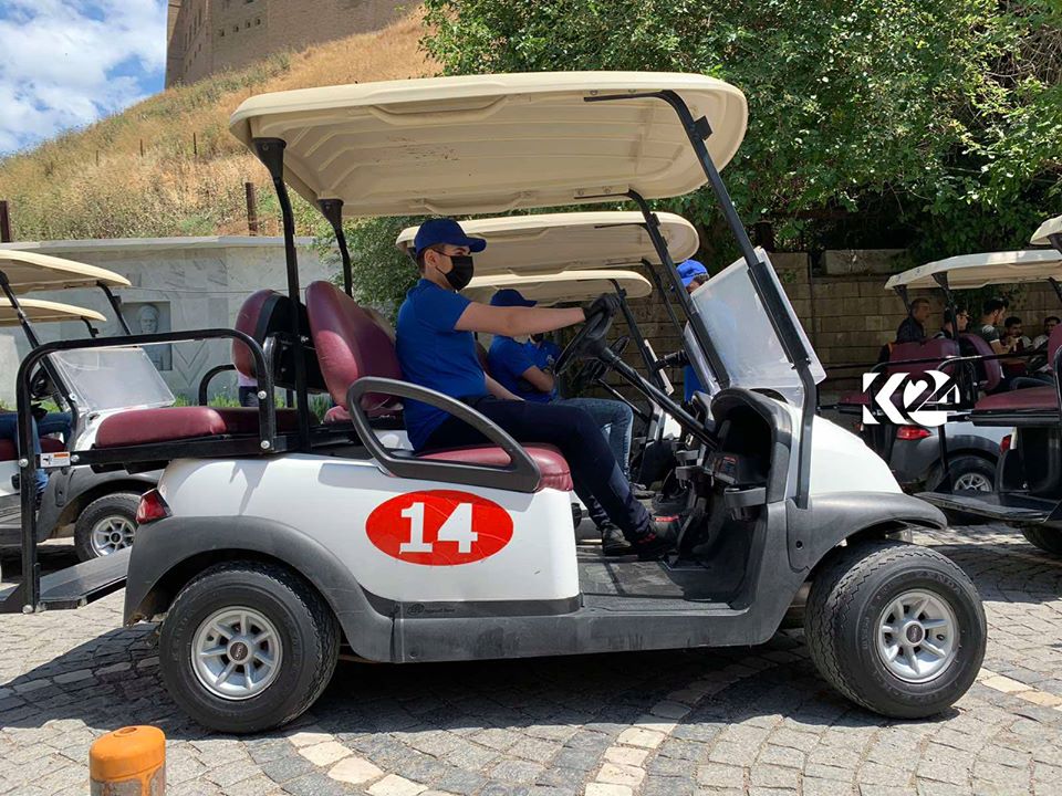 PHOTOS: Erbil offers free electric vehicle rides where cars are still ...